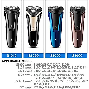 YAFIYGI Replacement for Heads Shaving Heads SH30 SH52 and Series 3000 2000 1000 Shavers S738 Click and Style Easy Cut Replace Heads 3 Pack