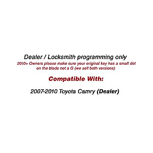 2X KeylessOption Remote Key Fob 4btn 4D-67 Chip for Toyota (HYQ12BBY)