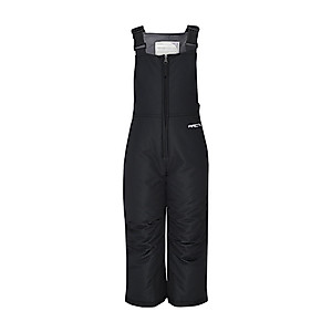 Arctix Infant/Toddler Chest High Snow Bib Overalls, Black, 3T