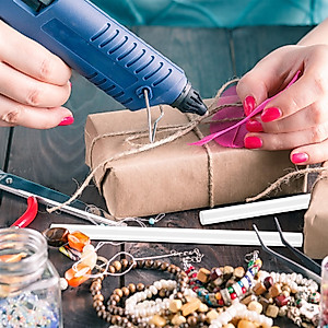 Hot Glue Sticks Multi Temp, Full Size 10" Long x .43" Diameter, Clear, 10 Sticks,PALOKA