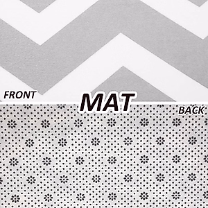 Red Contemporary Doormat Kitchen Bathroom Rug Floor Door Mat, Washable Welcome Entry Way Entrance Mat, Absorbent Hallway Accent Throw Runner Carpet, Abstract Oriental Flower Leaves 16"x24"