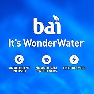 Bai Antioxidant Infused Water Beverage, Molokai Coconut, with Vitamin C and No Artificial Sweeteners, 18 Fluid Ounce Bottle, 12 Pack