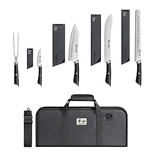 Cangshan S Series German Steel Forged 6-Piece BBQ Knife Set (Black)