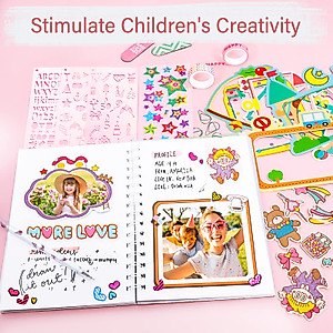 Arulis DIY Journal Kit, Gifts for Girls Age of 8 9 10 11 12 13 Years Old and Up, Girls Journal Set for Teen Decorate Her Planner/Organizer Birthday Gift Cute Art Crafts Scrapbook Stationary Kit