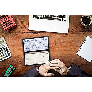 Black Basic Genuine Leather Checkbook Cover For Men & Women