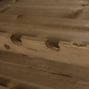 Christopher Knight Home Fritsche Modern Industrial 15 Bottle Floor Wine Rack, Natural and Black