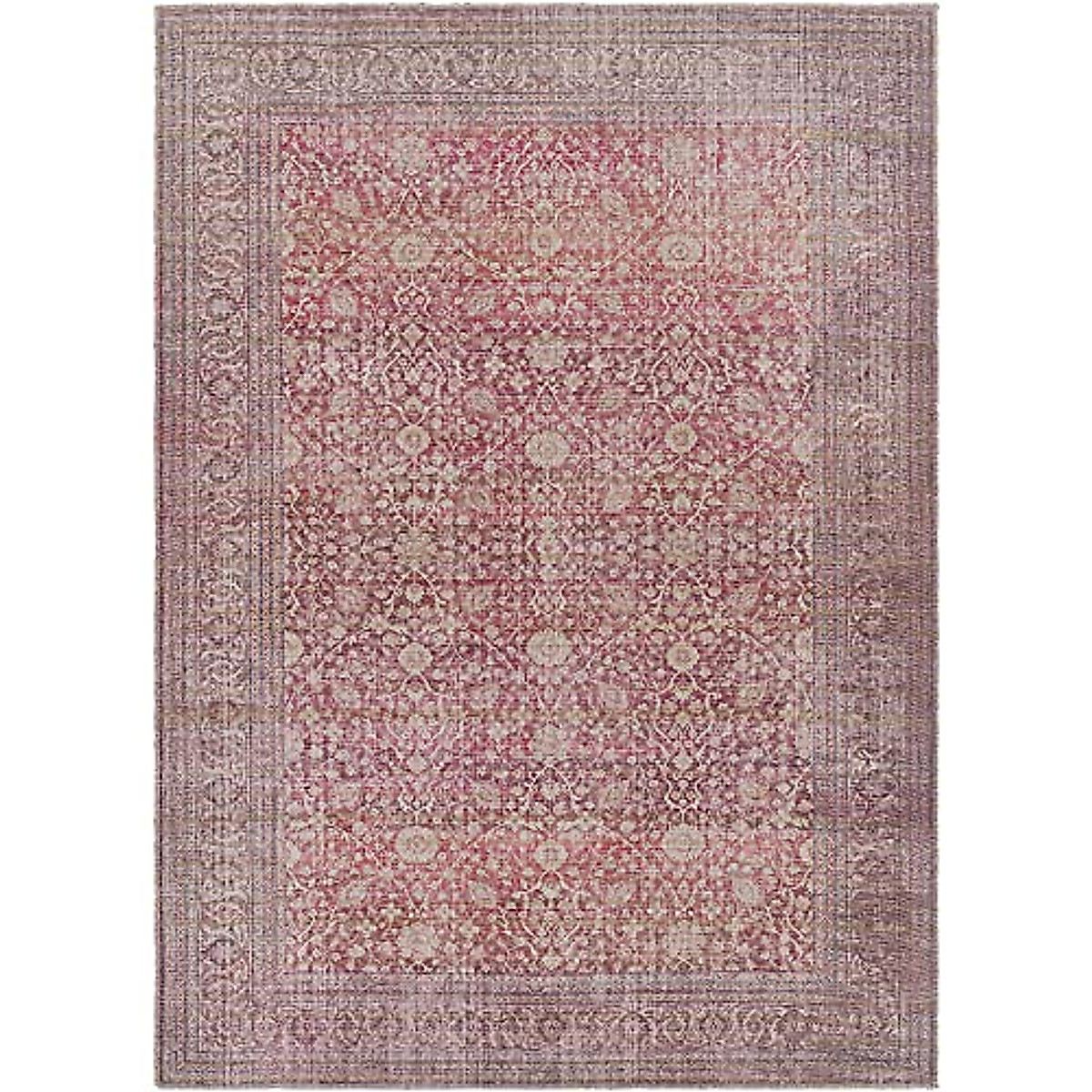 Artistic Weavers Cadman Printed Oriental Area Rug, 7'10" x 10'2", Rust/Navy