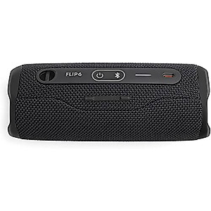 JBL Flip 6 Waterproof Portable Wireless Bluetooth Speaker Bundle with Hardshell Protective Case (Black)