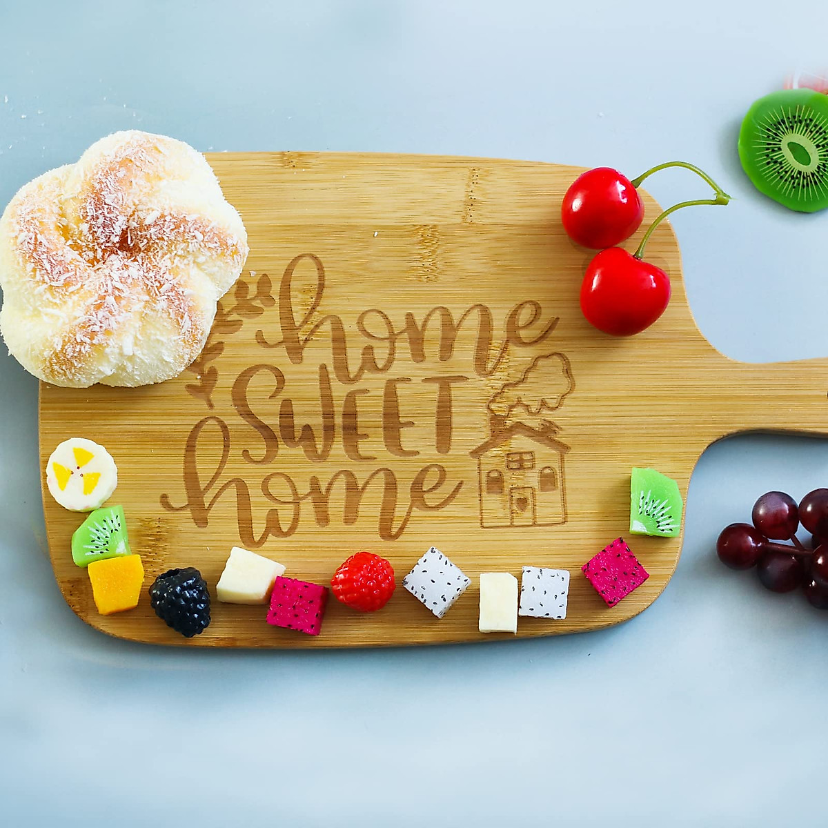 House Warming Gifts New Home,New Home Gifts for Home,House warming Gifts for Couples Women, HouseWarming Gift Kitchen Towels Engraved Board,Cooking Spoon,Coaster