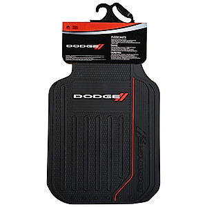 Plasticolor Elite 'Dodge' Automotive Floor Mat Set, (001468R01), Black
