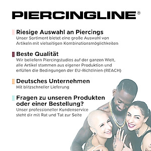 PIERCINGLINE surgical steel belly button piercing with pine cone design - Bananabell Piercing in Silver-colored