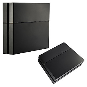 eXtremeRate Solid Matte Black HDD Bay Hard Drive Cover Shell, Replacement Top Case Faceplate Compatible with ps4 Console - Console NOT Included