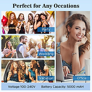 Automatic Curling Iron, Cordless Auto Hair Curler, Ceramic Rotating Hair Curler with 6 Temps & Timers, Portable Rechargeable Curling Wand, Auto Shut-Off, Fast Heating Iron for Styling