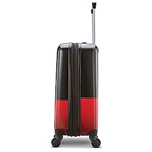 American Tourister x Disney Roll Aboard Hardside Carry-On and Underseat Luggage Set with Spinner Wheels and Organizing Pockets, Mickey Mouse (2 Pack)