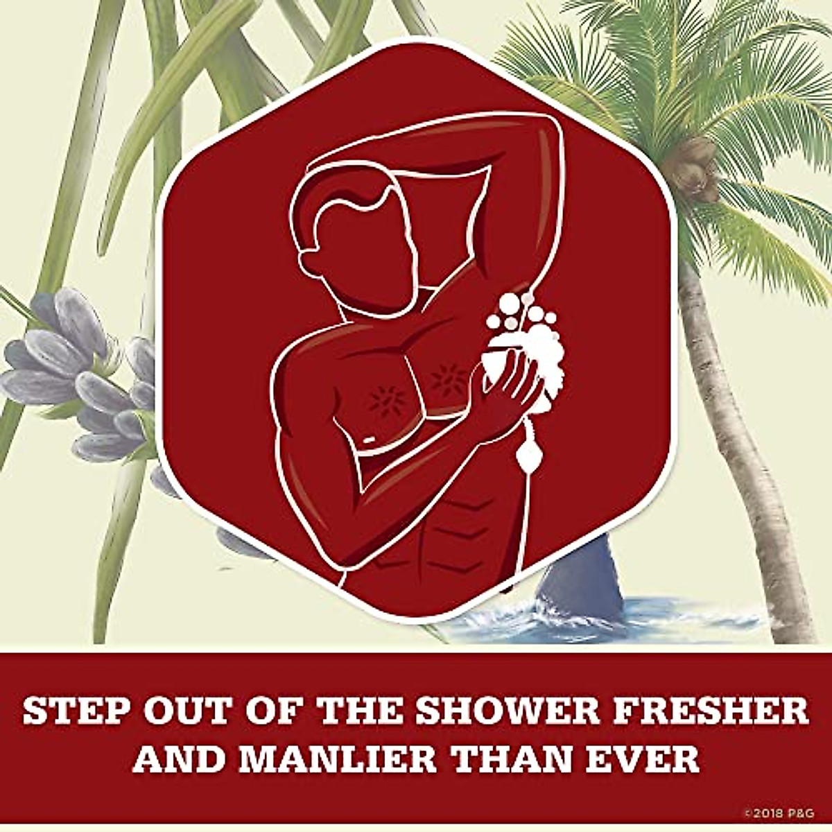 Old Spice Fresher Collection Body Wash for Men, Fiji with Palm Tree Scent, 25 fl oz (Pack of 4)