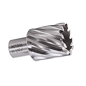 ACTOOL 1-5/16" Diameter × 1" Depth of Cut HSS ANNULAR Cutter with 3/4'' Weldon Shank