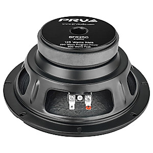 PRV AUDIO 8FR250 8 Inch Full Range Speaker, 8 Ohms, 250 Watts Continuous Program Power, 125 Watts RMS Power, 93.5 dB, Full-Range Driver Loudspeaker for Pro Audio Systems (Single)