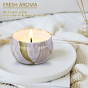 Scented Candles Gift Set, 6 Packs Aromatherapy Candle, 120H Burning Time,Stress Relief & Valentines Day Gifts for Women, Ideal Gifts for Women Birthday, Mother's Day, Thanksgiving, Christmas