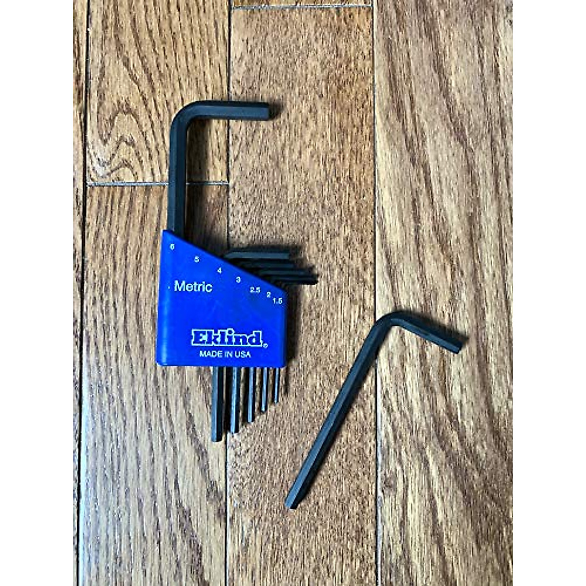 EKLIND 10507 Hex-L Key allen wrench - 7pc set Metric MM sizes 1.5-6 Short series