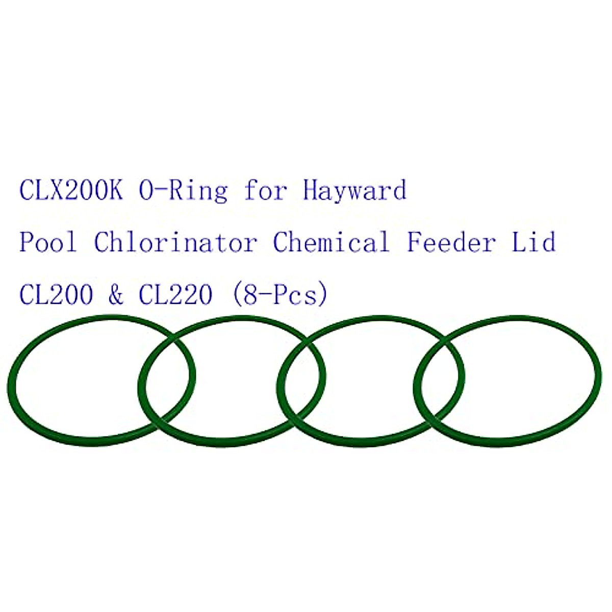 CLX200K O-Ring for Hayward Pool Chlorinator Chemical Feeder Lid CL200 & CL220 (8-Pcs)