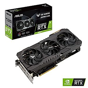 ASUS TUF Gaming NVIDIA GeForce RTX 3080 Ti OC Edition Graphics Card (PCIe 4.0, 12GB GDDR6X, HDMI 2.1, DisplayPort 1.4a, Dual Ball Fan Bearings, Military-Grade Certification, GPU Tweak II)