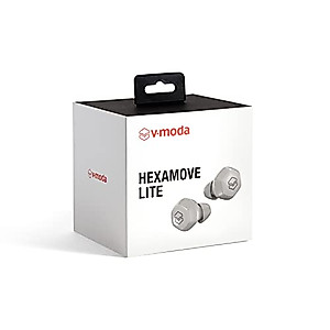 V-MODA Hexamove Lite, Wireless Earbuds - Sand White (HEXM-LITE-SWH)