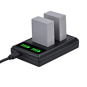 Batmax 2-Pack LP-E8 LP E8 Battery (1800mAh)+ LCD Dual USB Charger for Canon EOS Rebel T2i, T3i, T4i, T5i, EOS 550D, EOS 600D, EOS 650D, EOS 700D DSLR Digital Camera