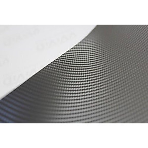 VViViD XPO Gunmetal Grey Carbon Fiber 5 Feet x 1 Foot Car Wrap Vinyl Roll with Air Release Technology