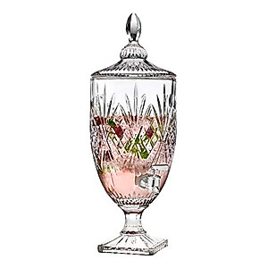 Godinger Iced Beverage Dispenser, Dublin Crystal Collection - 1 Gallon