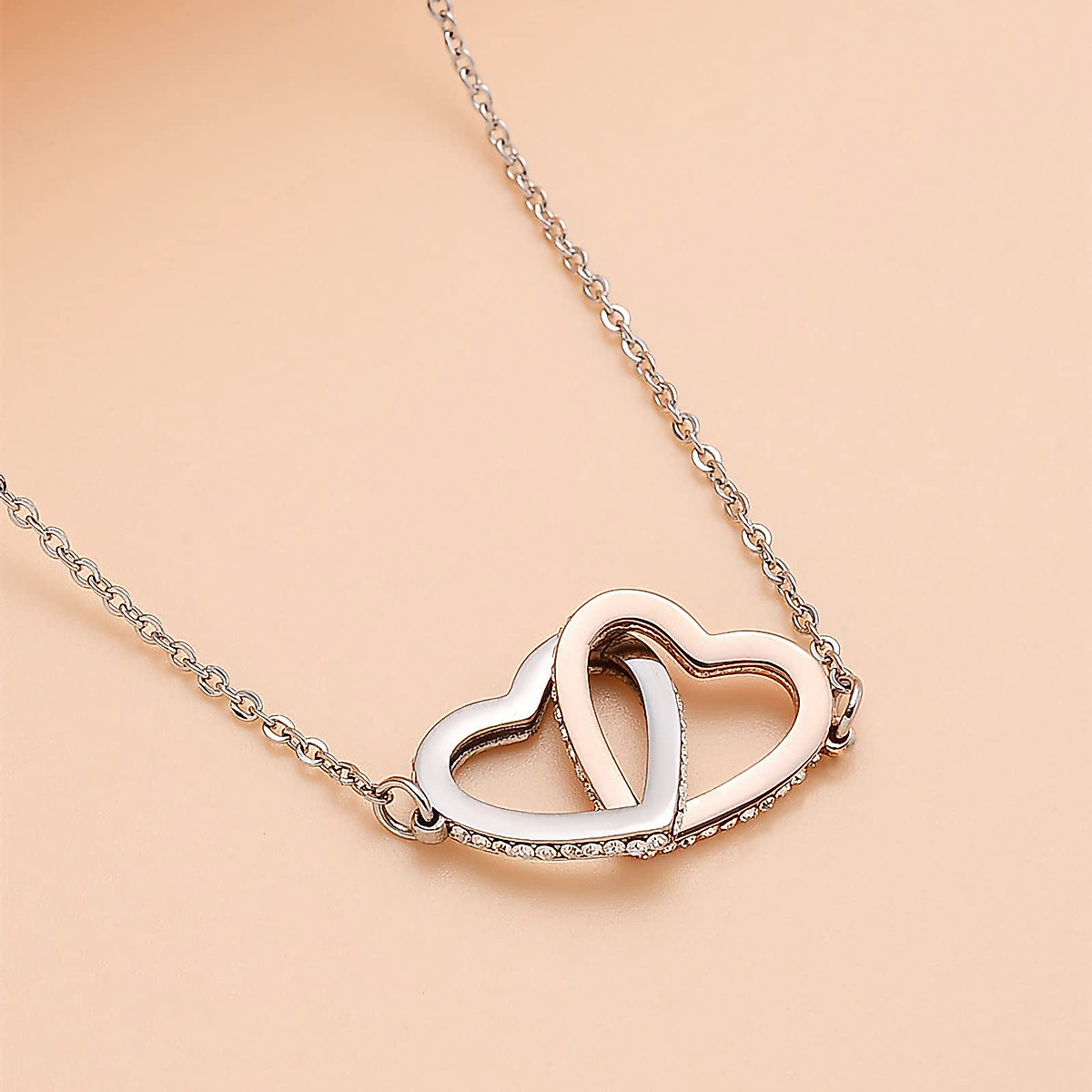 SOLINFOR Mother Daughter Necklace, Mothers Day Gifts for Mom from Daughter - Mothers Day Necklace, Mom Necklace, Mom and Daughter Necklace - Mom Jewelry Gifts on Birthday, Christmas