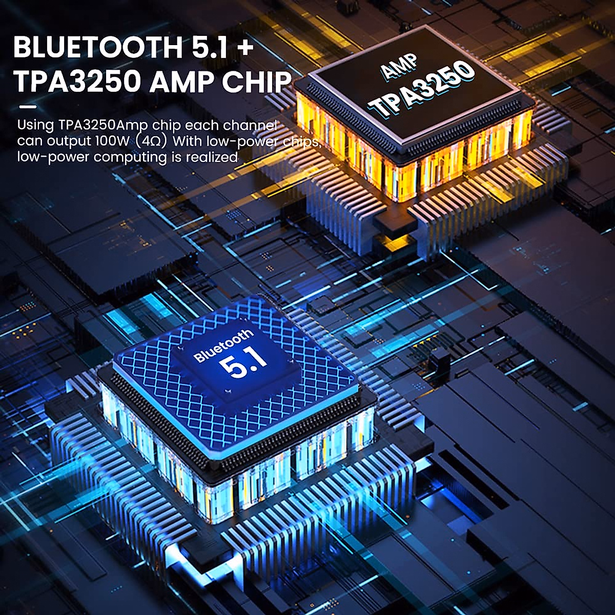 AIYIMA T9 PRO 200W Bluetooth Amplifier HiFi Digital Class D Power Amp 2.0/2.1 Channel Vacuum Tube DAC Amp with VU Meter & Bass Treble Bluetooth 5.1 Coaxial Optical PC-USB inputs