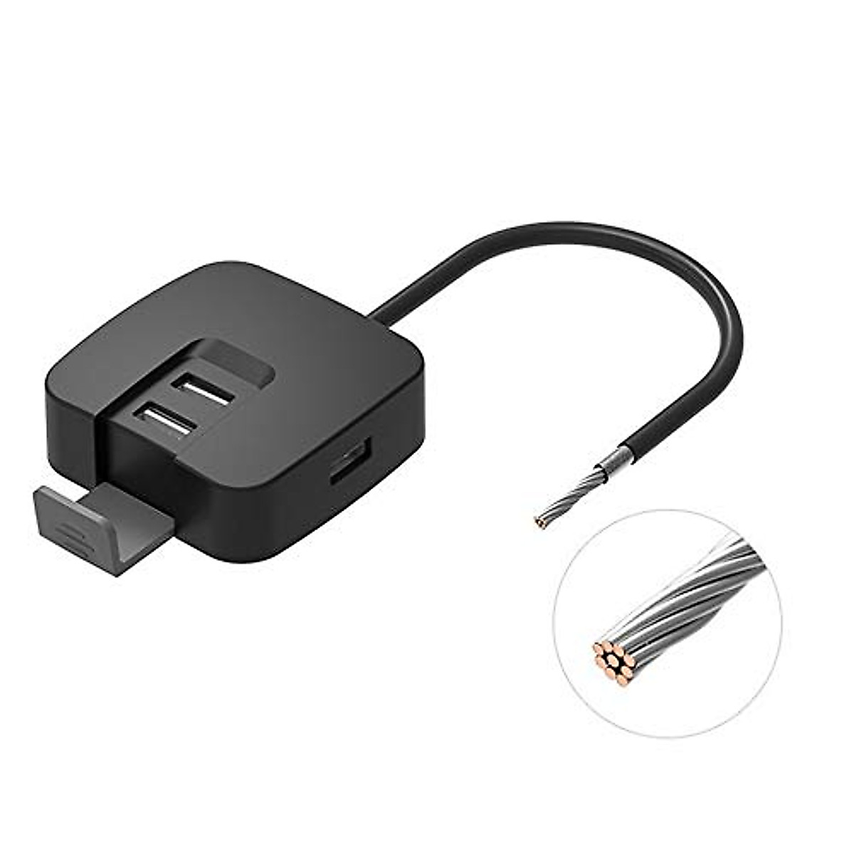 Lysee Data Cables - High Speed USB 2.0 4 Ports Splitter Hub Notebook USB Extension Multi-Interface Hub Mobile Phone Holder - (Cable Length: 0.5M)