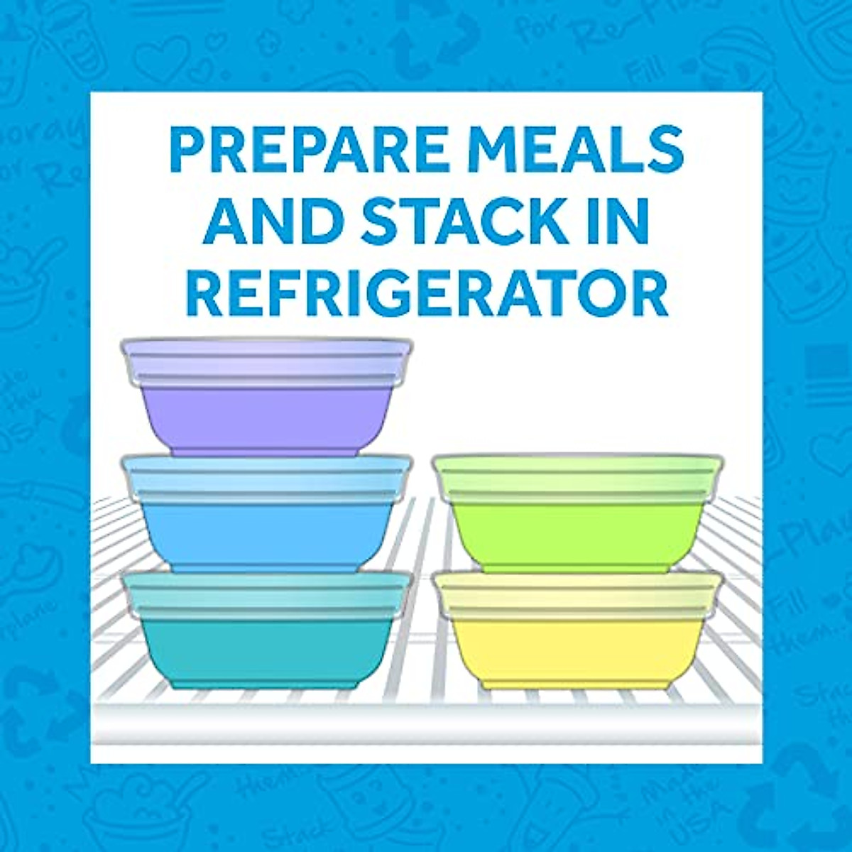 Re-Play - Made in USA - 5 Piece Toddler Feeding Set of 2 Wide Base Bowls, Silicone Storage Lid, Utensils - BPA Free - Made from Environmentally Friendly Recycled Milk Jugs - Black