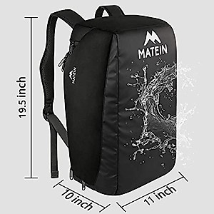 MATEIN Gym Bag for Men, 45L Large Gym Backpack Sports Duffle Bag with Shoes Compartment, 3 Way Waterproof College Workout Carry on Travel Duffel Backpack Fits 15 Inch laptop Gifts for Men Women, Black