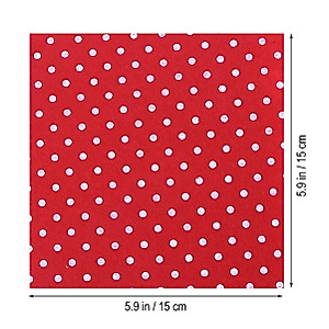 20pcs 15x15 cm Felt Fabric Sheet Dot Printed Felt Pack Squares Nonwoven Patchwork for DIY Kids Crafting Sewing