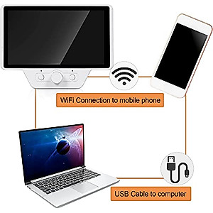 Telescope Electronic Eyepiece XiLiHaLa, 5" LCD Digital Telescope Eyepiece Camera for Telescope 1.25 inches Lunar Astronomy Camera, Wi-Fi Connection Remote Control, iPhone Android Compatible