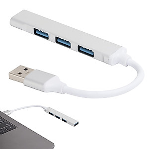 USB C Hub Multiport Adapter, USB3.0 Hub 4 Port Aluminum Alloy Adapter Converter UltraHigh Speed Splitter Accessories
