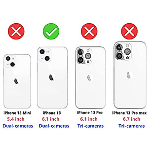 Tekcoo Wallet Case Compatible with iPhone 13 (6.1 inch) 2021 Luxury ID Cash Credit Card Slots Holder Carrying Pouch Folio Flip PU Leather Cover [Detachable Magnetic Hard Case] with Strap [Black]