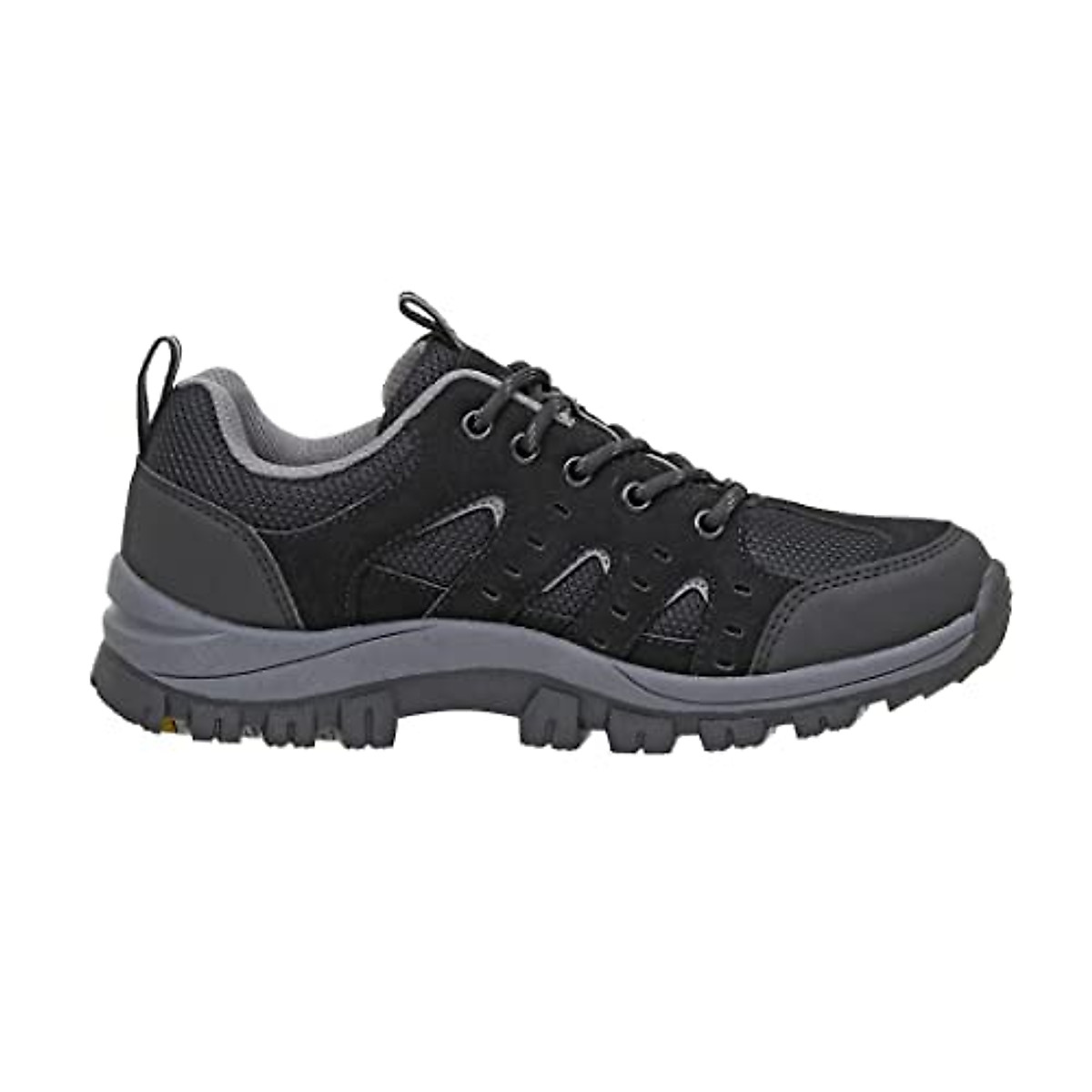 CUSHIONAIRE Women's Brig low top hiking boot, Black M 9