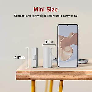 iWALK LinkPod 3 USB C Power Bank, 3350mAh Ultra-Compact Small Portable Charger Compatible with Samsung Galaxy Z Flip4 S23 S22, Nintendo Switch, Google Pixel, Oculus Quest