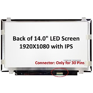 Generic New 14.0" IPS FHD (1080P) Laptop LED LCD Replacement Screen/Panel Compatible with LP140WF3(SP)(D1) LP140WF3-SPD1