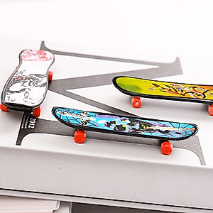 38 Pieces Finger Skateboards Toy Skateboard Fingerboards Mini Skateboards for Fingers Creative Fingertips Movement Party Favors Novelty Toys Decorations Supplies for Teens and Adults, Random Style