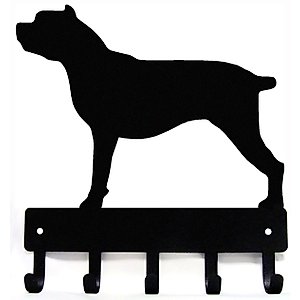 The Metal Peddler Cane Corso Key Holder for Wall - Small 6 inch Wide with 5 Hooks - Made in USA