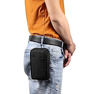 Scanner Holster Carrying Case Pouch for Zebra TC77, TC75, TC75x, TC72, TC70, TC70x, TC57, TC56, TC52, TC51, TC26, TC25, TC21, TC20, Handheld Barcode Touch Mobile Computer Holder Bag with Belt Loop