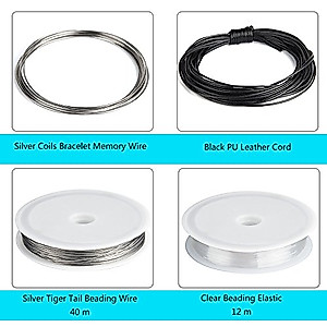 KUUQA Jewelry Making Kit Jewelry Findings Starter Kit Jewelry Beading Making and Repair Tools Kit