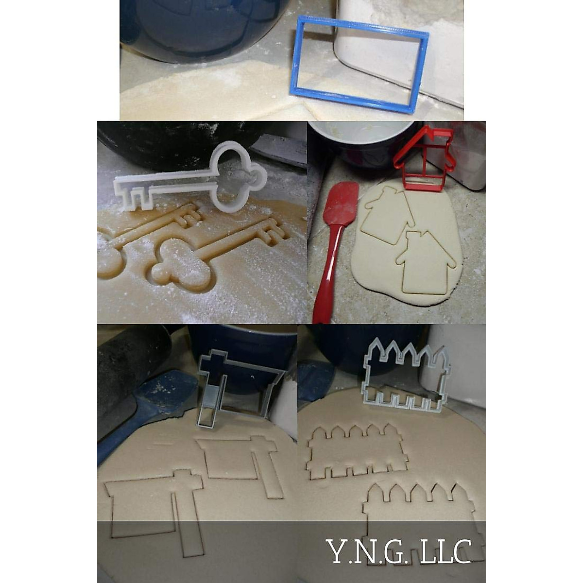 HOUSEWARMING NEW HOME REAL ESTATE REALTOR SET OF 5 COOKIE CUTTERS MADE IN USA PR1360