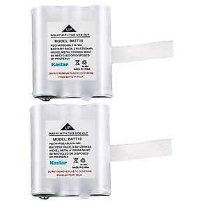 Kastar 2 Pack BATT10 Battery Replacement for Midland BATT10 BATT-10, AVP13 MID-AVP13, Midland T71, T75, T77, T79, Midland X-Talker Radios T71, T75, T77,T79