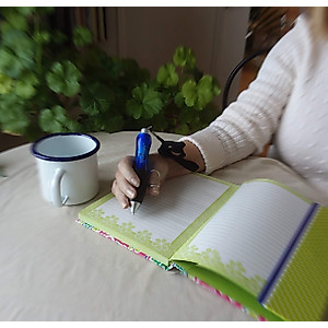 Super Big Fat Pens for Arthritis, Black Ink, Blue body (pack of 5 pens + 5 Extra Ink Refills)