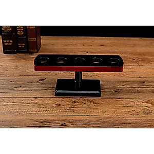 ASIAN HOME Japanese Style Temaki Sushi Roll Holder with Five Compartments Holes, Kitchen Dining Decor Display Stand, Restaurant Supply Serveware (9.4" x 3.25" x 3.6")