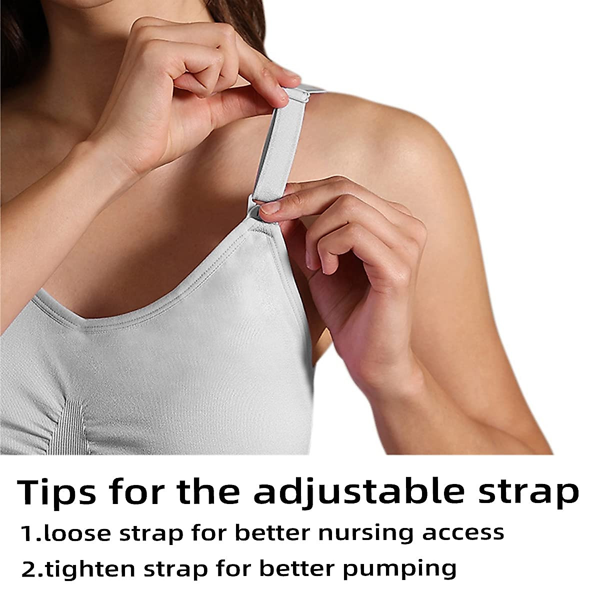 iloveSIA 3PACK Nursing & Pumping Bra All in One Hands Free Pumping Bra Black+Gray+Beige Size XL